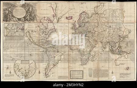 A new map of the whole world with the trade winds according to ye ...