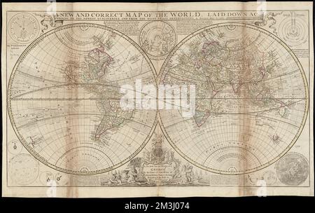 New and Correct map of the world, according to Mr. Wright ...