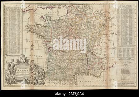 17th century Map of France Stock Photo - Alamy