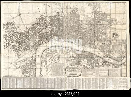 London churches. A new and exact map of the Diocese of London [with ...