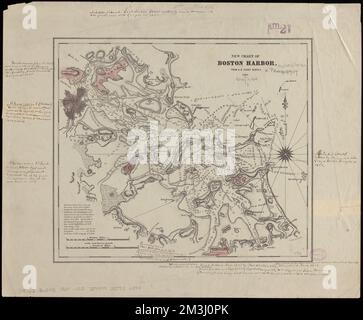 Boston Harbor, Massachusetts , Nautical charts, Boston Mass., Harbor ...