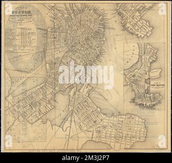 New map of Boston, comprising the whole city, with the new boundaries ...