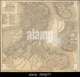 New map of Boston, comprising the whole city, with the new boundaries ...
