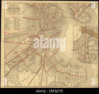 New map of Boston, comprising the whole city, with the new boundaries ...