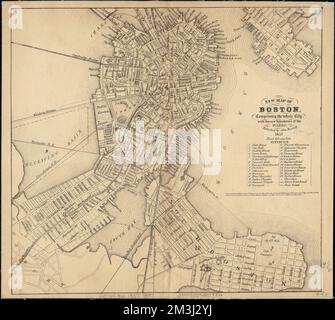 Map of Boston, comprising the whole city, with the new boundaries of ...