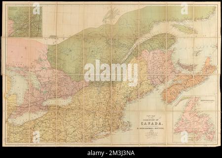 New map of the Dominion of Canada Stock Photo - Alamy