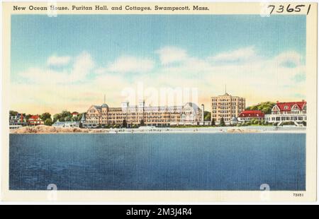 New Ocean House, Puritan Hall, and cottages in Swampscott, Mass, are ...