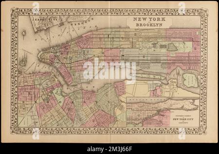 Brooklyn ,. Robert E. Diefenbach Map Collection Stock Photo - Alamy