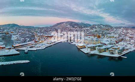 Panorama of harbor at Osøyro, Bjørnafjorden, Norway Stock Photo - Alamy