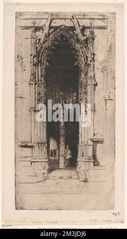 Harfleur , Doors & doorways, Churches. Sir David Young Cameron (1865 ...