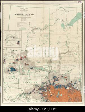 Northern Alberta : map showing disposition of lands , Petroleum ...