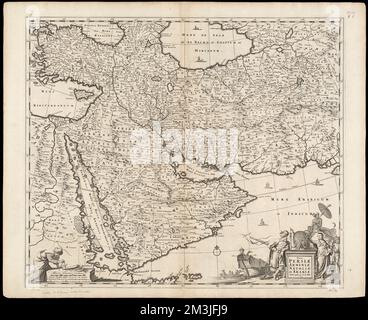 Middle East: Map of Persia, Arabia and Turkey. Map by Robert de ...