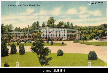 Officers' Club, Camp Pickett, Va. , Military facilities, Tichnor ...