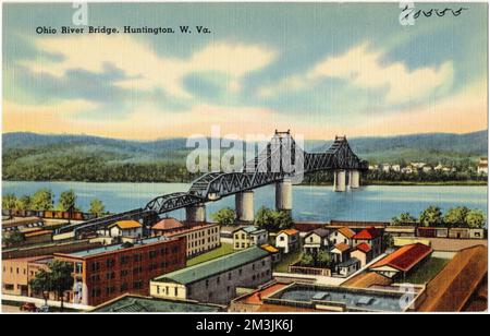 Ohio River Bridge, Huntington, W. Va. , Bridges, Tichnor Brothers ...