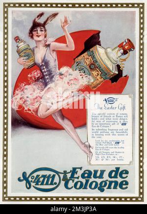 Advert for 4711 Eau de Cologne 1931 Stock Photo - Alamy