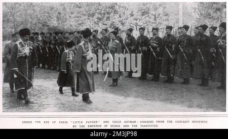 Inspecting Cossack troops Stock Photo - Alamy