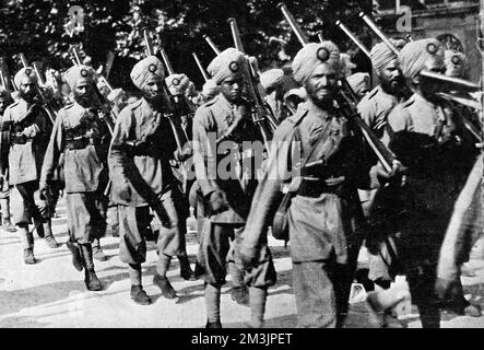 Indian Sepoy soldiers at the Western Front - WWI Stock Photo - Alamy