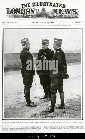 World War One - French Leaders. General Joseph Joffre in 1914 Stock ...