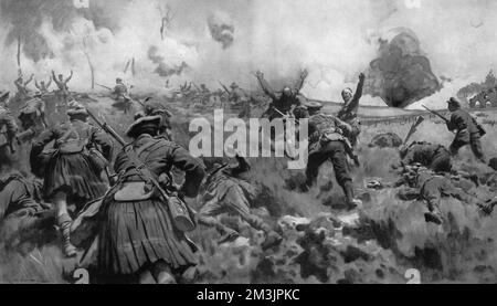 Illustrations showing a charge by soldiers of the Liverpool and ...