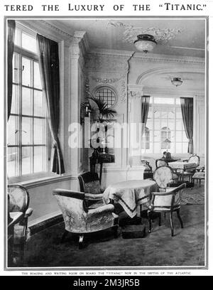 The iceberg that sank the White Star Line's Olympic-class RMS Titanic ...