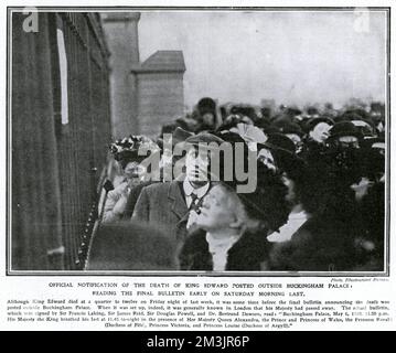 Death of King Edward VII 1910 Stock Photo - Alamy