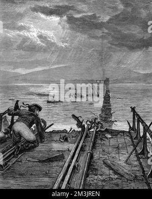 The Tay Bridge disaster in 1879 Stock Photo - Alamy