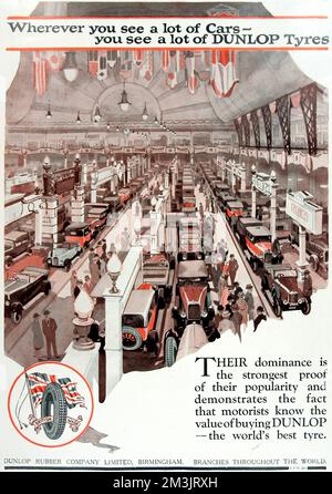 Advertisement for Dunlop tyres Stock Photo - Alamy