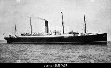 The Cunard Line's RMS 'Carpathia', launched by the Swan Hunter Shipyard ...