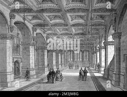 The new City Museum, Guildhall, 1872. 'Several Illustrations of the new ...