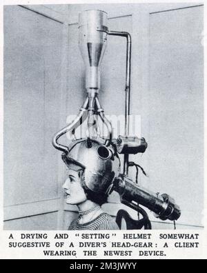 Hair-drying Device 1928 Stock Photo - Alamy