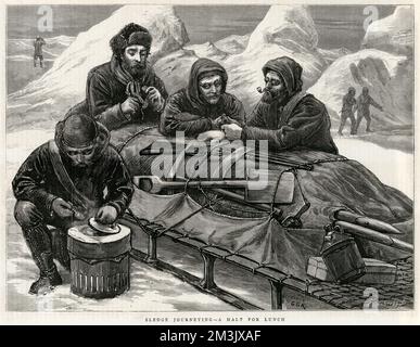 The British Arctic Expedition of 1875-1876, led by Sir George Strong ...