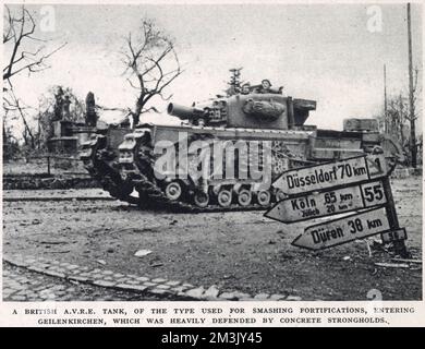 Churchill AVRE Armoured Vehicle Royal Engineers tank Memorial 7th ...