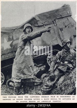 Captured German soldier during Battle of the Bulge Stock Photo - Alamy