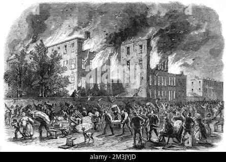 The Civil War in America. The riots in New York Stock Photo - Alamy