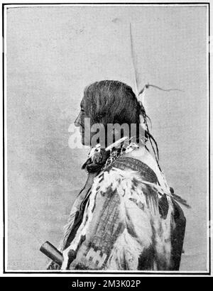 American Indians. The Peaceful extinction of the red Indian Stock Photo ...