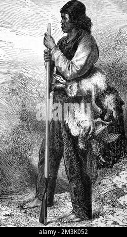 Hunter holding dead rabbit Stock Photo - Alamy