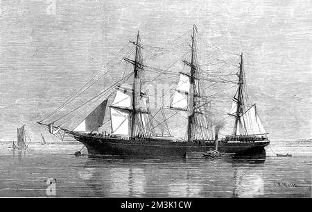 The Eastern Monarch, an emigrant ship bound for New Zealand sets off ...