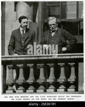 David Lloyd George and Herbert Henry Asquith Stock Photo - Alamy