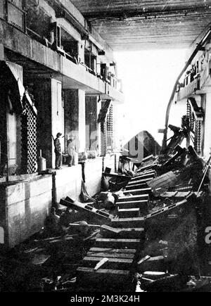 Second World War U-boat pen in Keroman III bunker, Lorient submarine ...