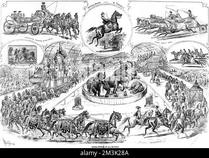 This image shows a chariot race in the Circus Maximus by Ulpiano ...