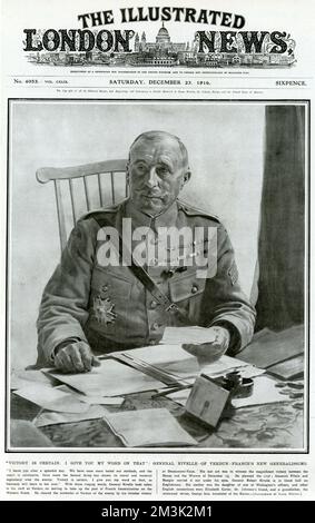 French, General, Robert Nivelle, commander-in-chief, armies, Battle ...