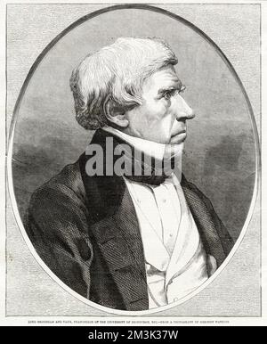 Brougham and Vaux, Henry Peter Lord, mezzotint by Thomas Lupton based ...