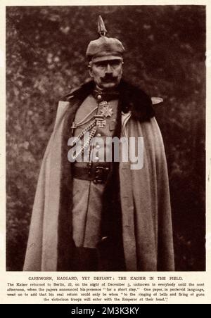 Wilhelm II (1859-1941) German Emperor (Kaiser) 1888-1918. Three-quarter ...