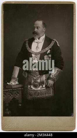 This portrait of King Edward VII, dressed in the ceremonial robes of ...
