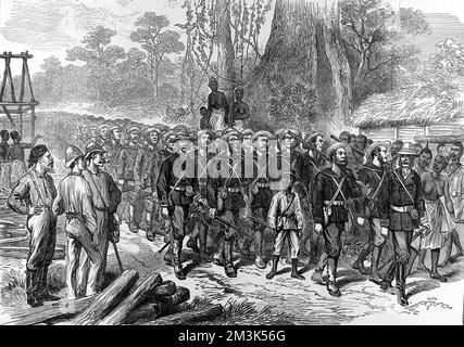 The Ashanti War (1873-74) - Naval Brigade in Kumasi Stock Photo - Alamy