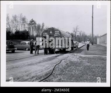 Operation 'Alert' 1957 , Fire engines, Civil defense. Records of the ...