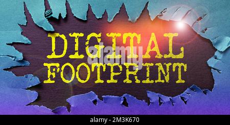 Inspiration showing sign Digital Footprint. Word for uses digital ...