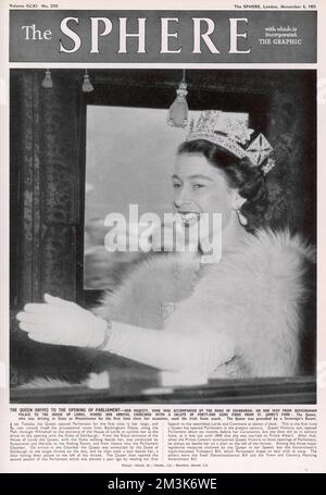 The Sphere Front Cover: Queen Elizabeth II Stock Photo - Alamy