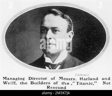 Thomas Andrews, managing director of Harland and Wolff Builders of The ...