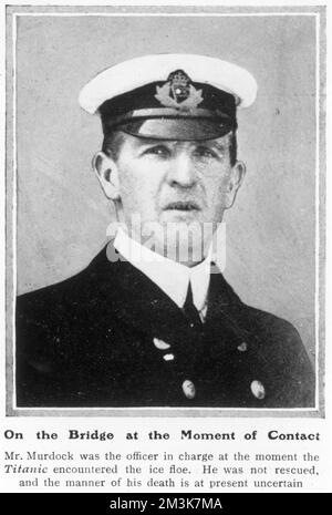 Titanic First Officer William McMaster Murdoch, who is treated as a ...